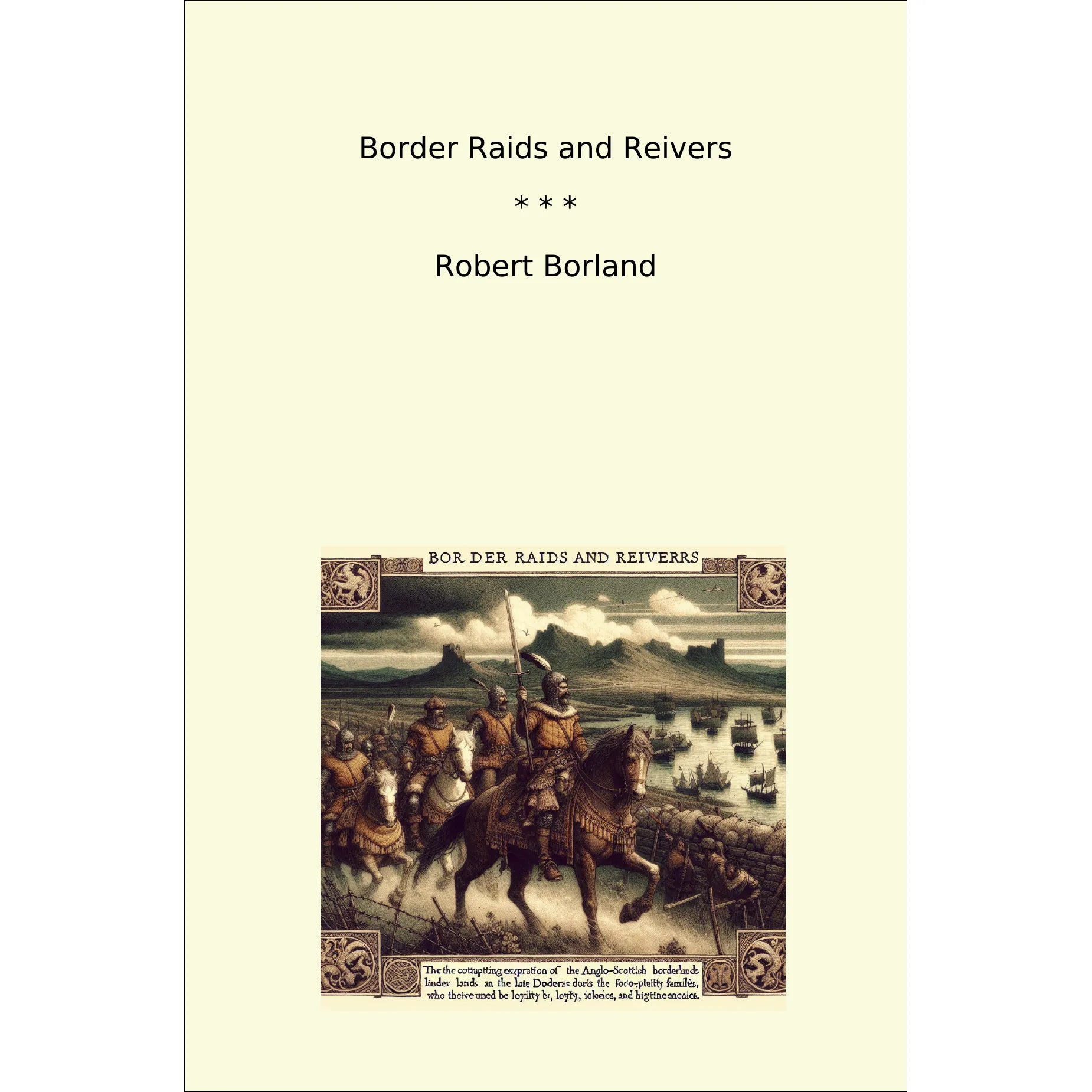 Buy Book Border Raids and Reivers – HeritageReads