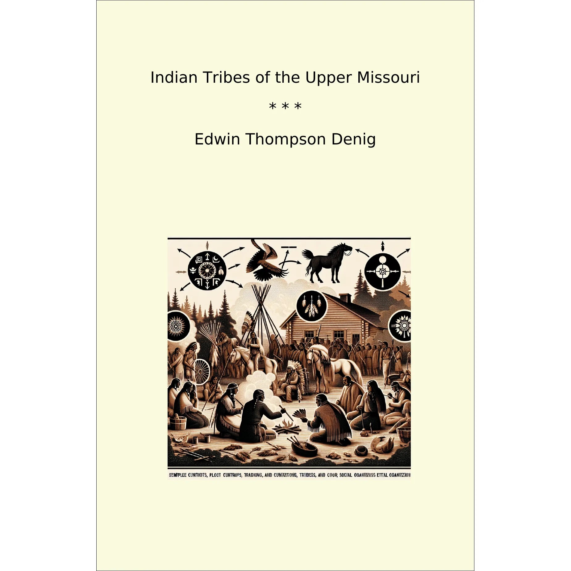 Buy Book Indian Tribes of the Upper Missouri – HeritageReads