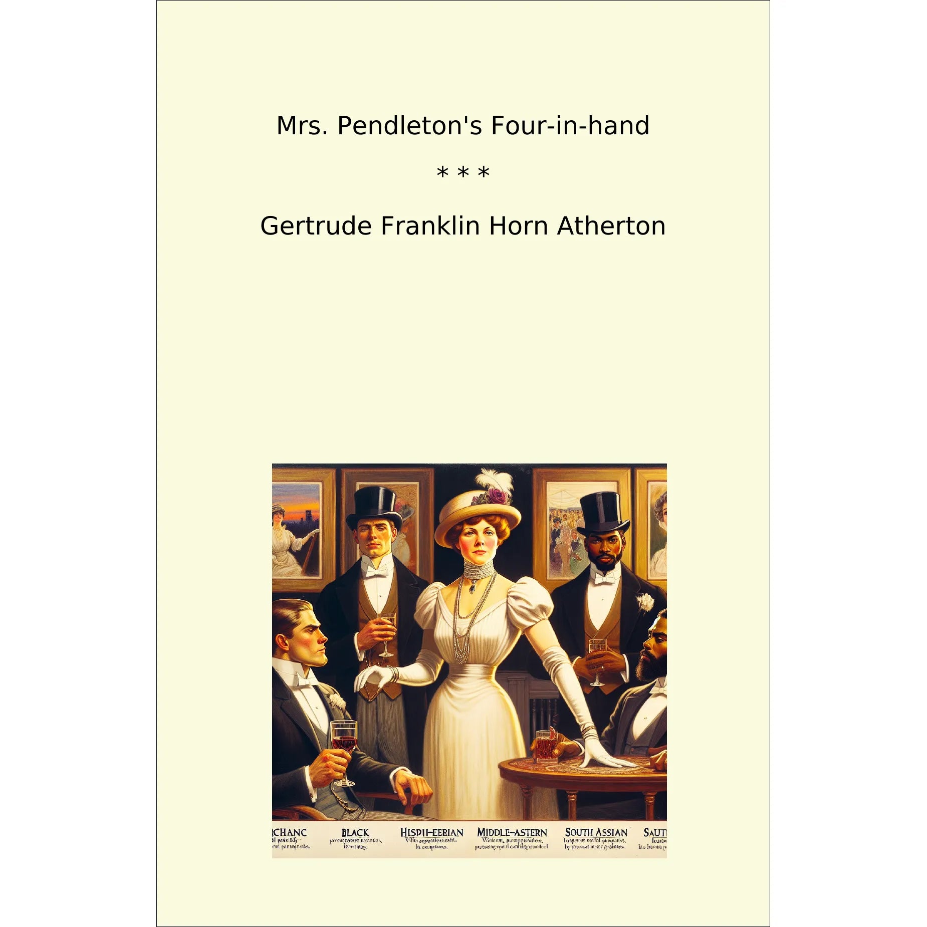 Buy Book Mrs. Pendleton's Four-in-hand – HeritageReads