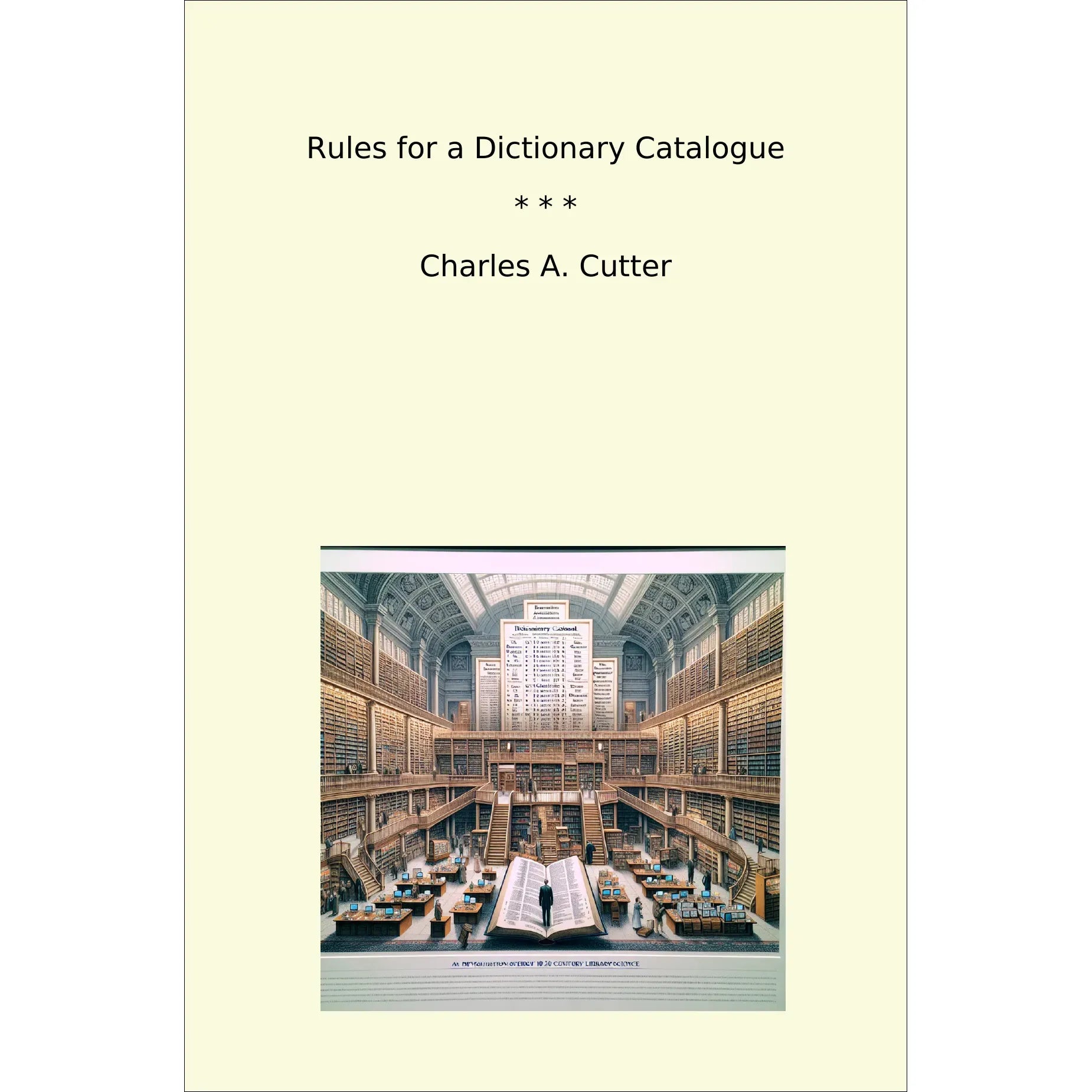 Buy Book Rules for a Dictionary Catalogue – HeritageReads